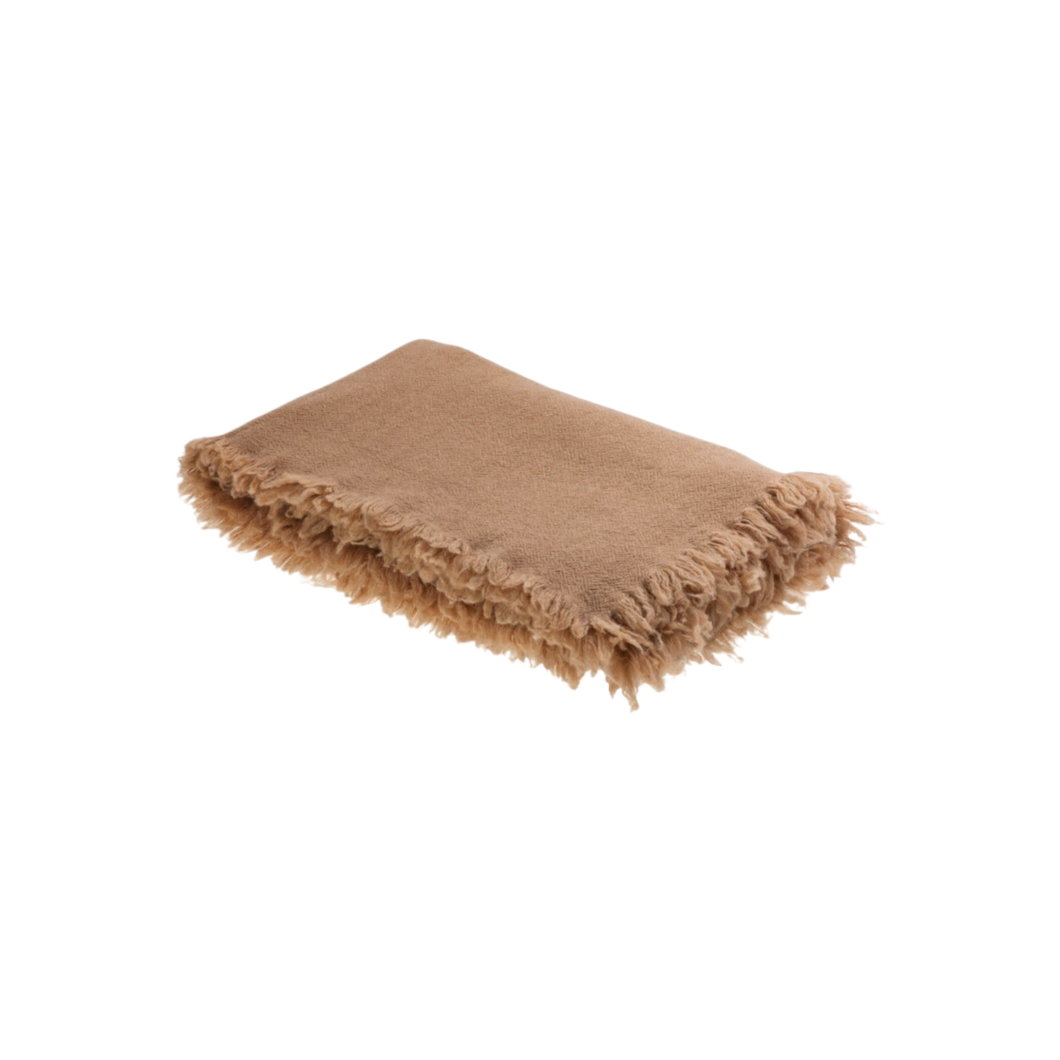 Fringed Virgin Wool Throw | Terracotta – Landes Interiors